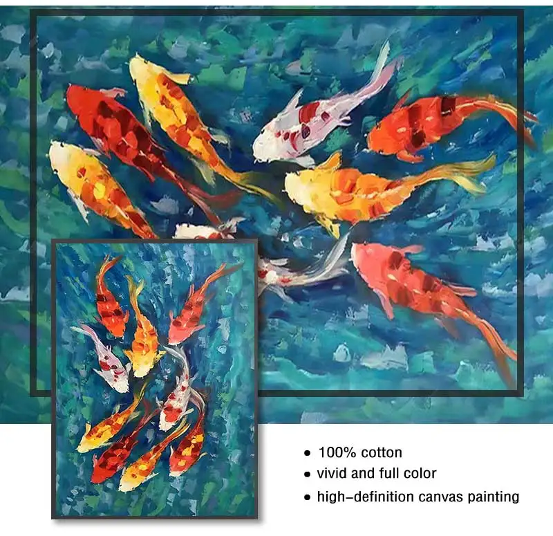 Koi Fish Painting Abstract