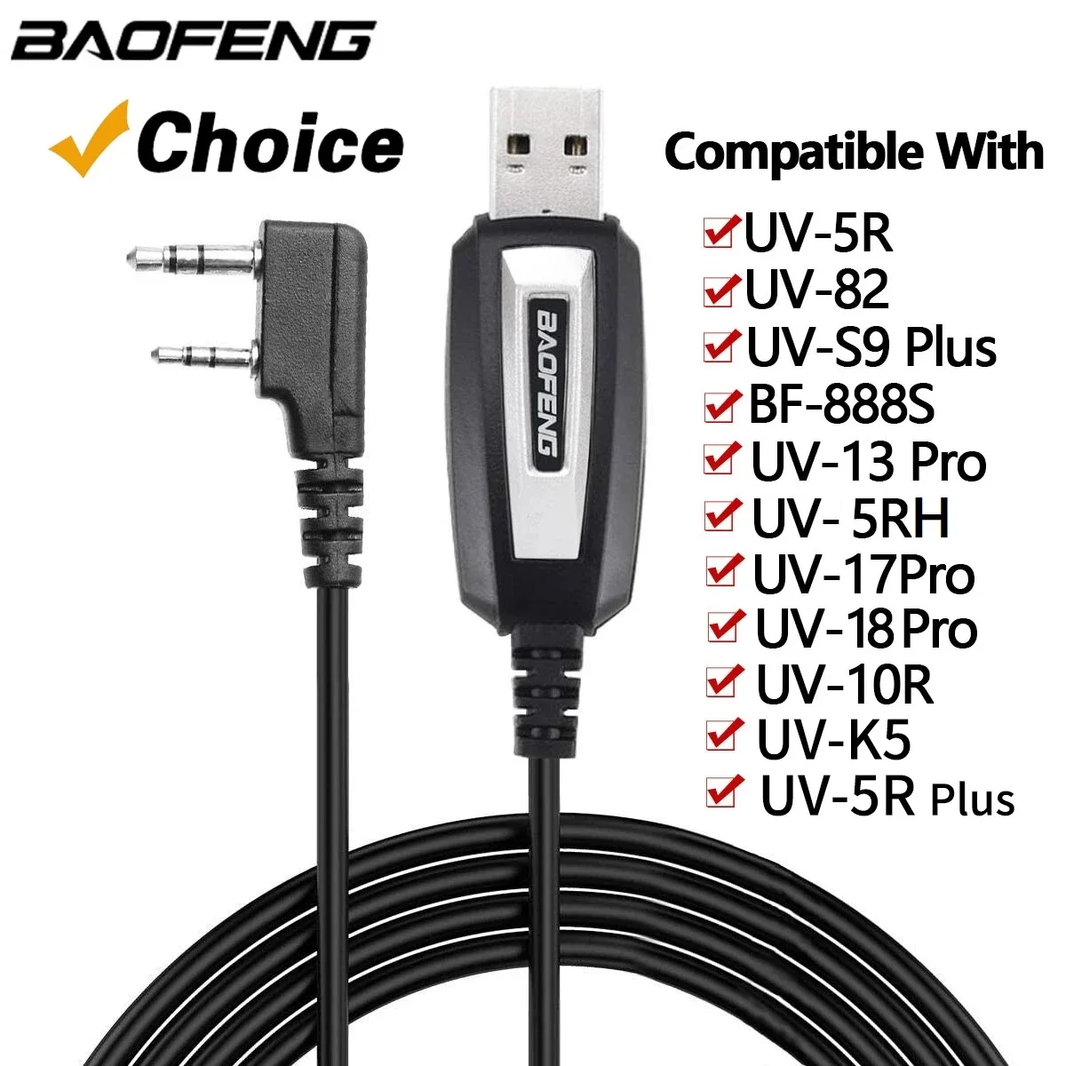 Baofeng-Cable-de-programaci-n-USB-con-CD-de-controlador-para-walkie ...