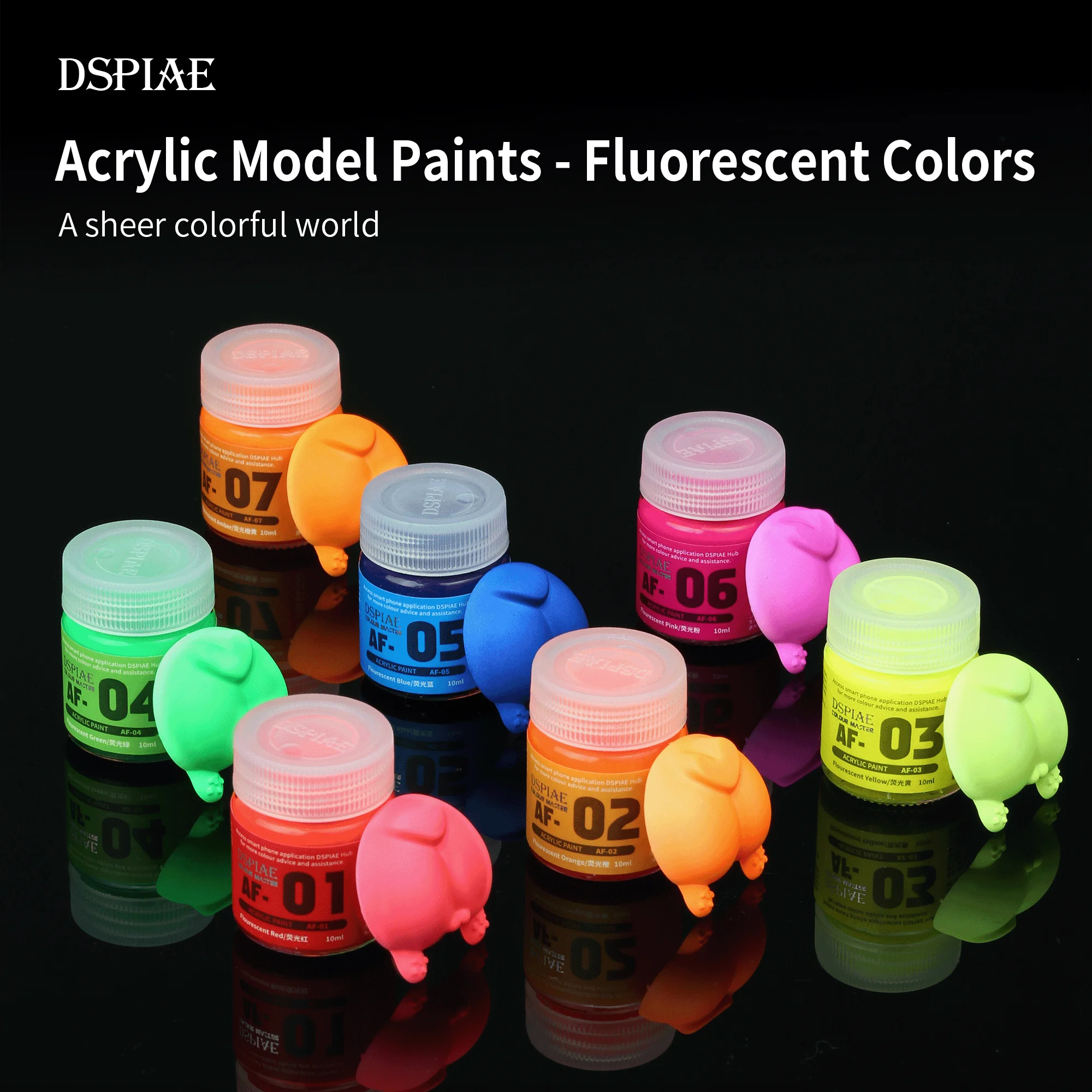 DSPIAE AF Acrylic Paint - Fluorescent Colors - AliExpress 1420