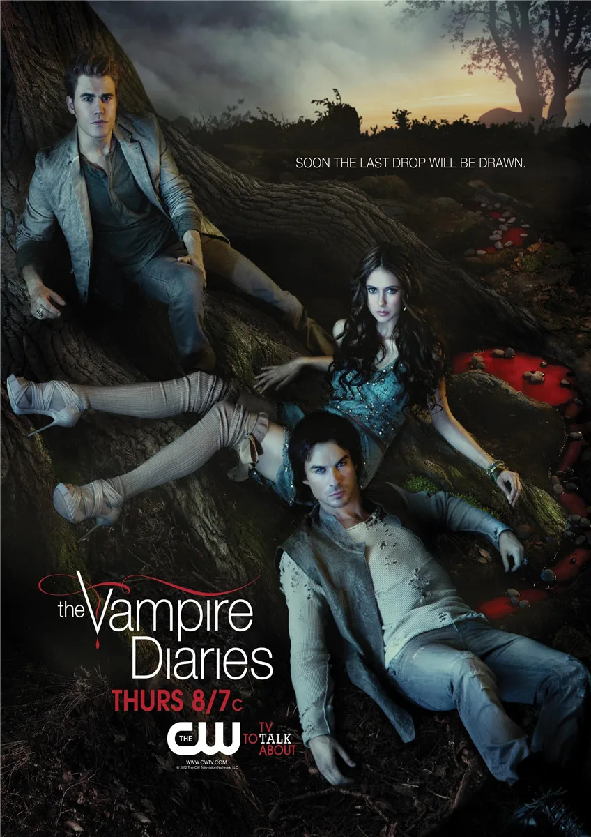 Objet décoration murale,The Vampire Diaries Posters,Classic Movie TV ...