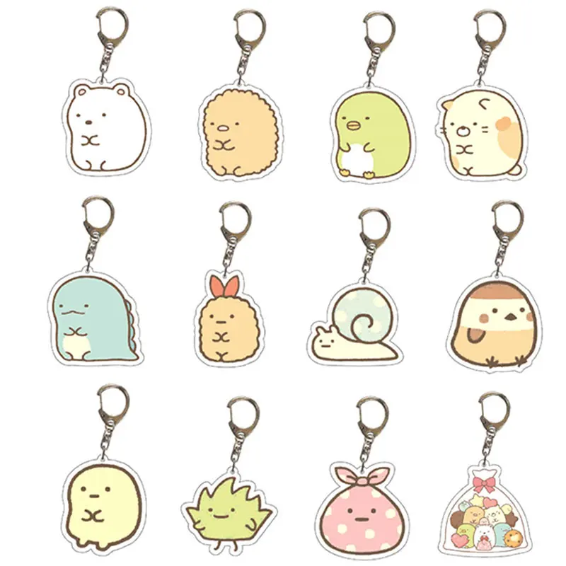 Cute-Anime-Sumikko-Gurashi-Corner-Bio-Key-Chain-Car-Keychains-Bag ...