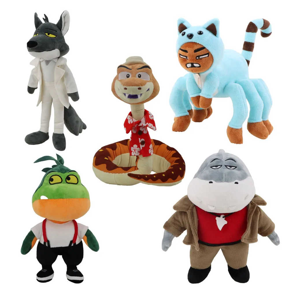 The-Bad-Guys-Plush-Toy-Mr-Wolf-Snake-Piranha-Shark-Tarantula-Plushies ...