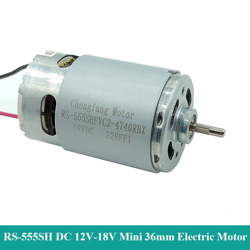 RS-555SH-4740 Mini 555 Motor DC 12V-18V 9500RPM Medium Speed Large ...