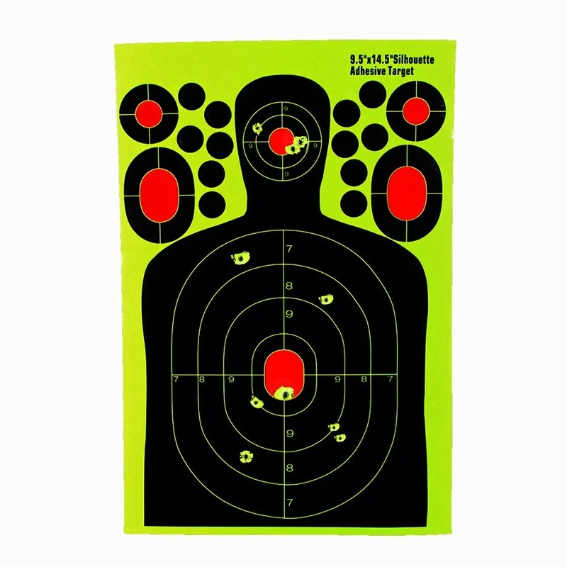 5pcs/set 9.5 Inch Body Shooting Targets Stickers Adhesive Reactivity ...