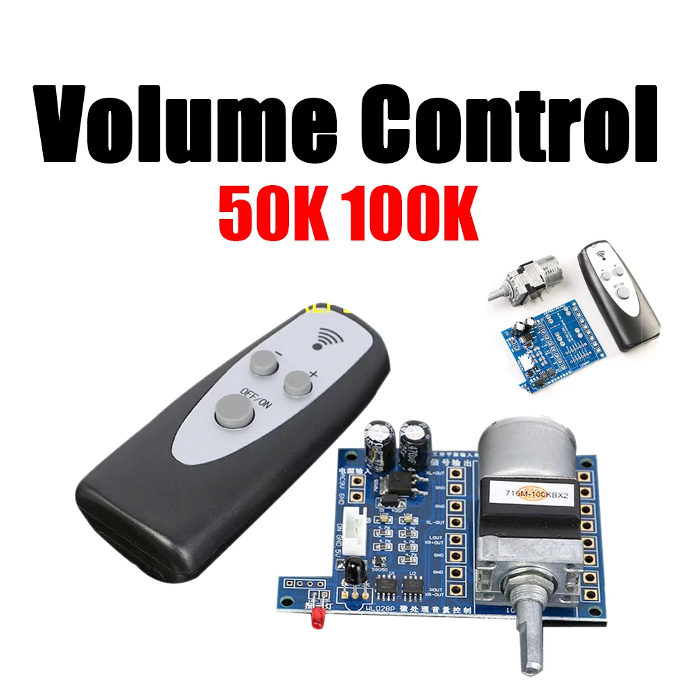 Volume Control Board 50K 100K ALPS Motor Potentiometer Remote Control ...