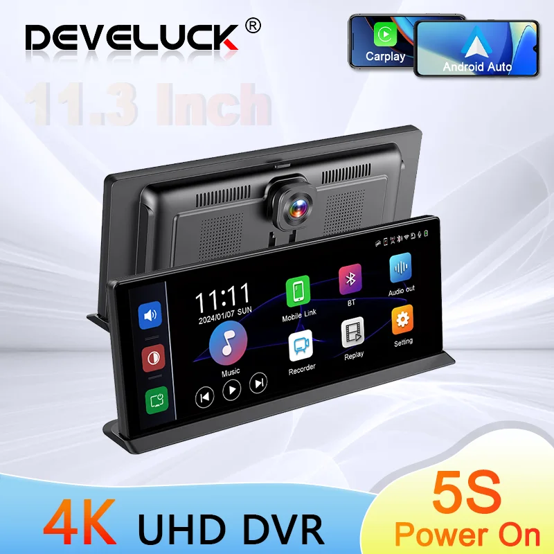 11-3-Inch-4K-Dash-Cam-Wireless-CarPlay-Android-Auto-Dashboard-Screen ...