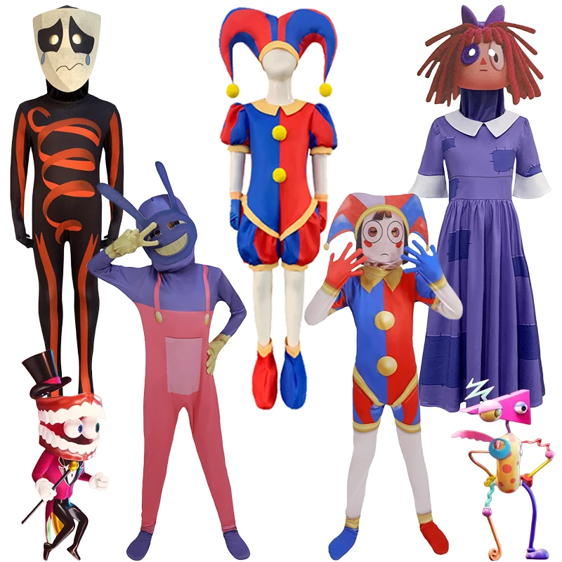 The-Amazing-Digital-Circus-Cosplay-Costume-Cartoon-Bodysuit-Pomni-Jax ...