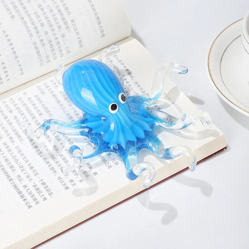 Creative Crystal Octopus Mini Glass Animal Crafts Home Christmas ...
