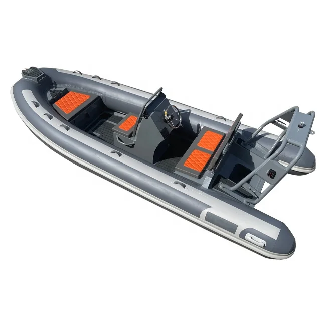 16ft Aluminum RIB 480 Rigid Hull Inflatable Hypalon Inflatable Rowing ...