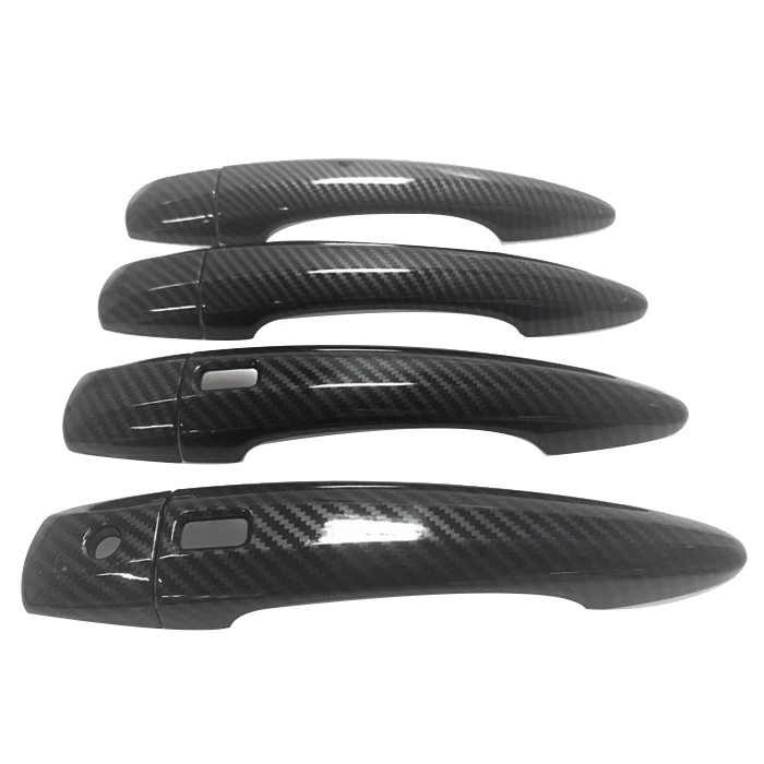 8Pcs-ABS-Carbon-Fiber-Car-Exterior-Outside-Door-Handle-Protector-Cover ...