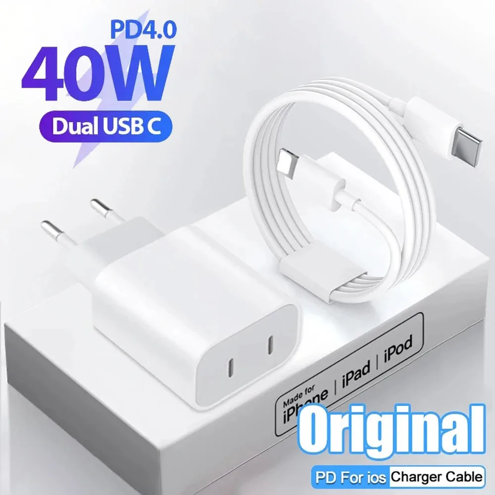 PD-40W-USB-C-Charger-Fast-Charger-Type-C-Cable-Mobile-Phone-Chargers ...