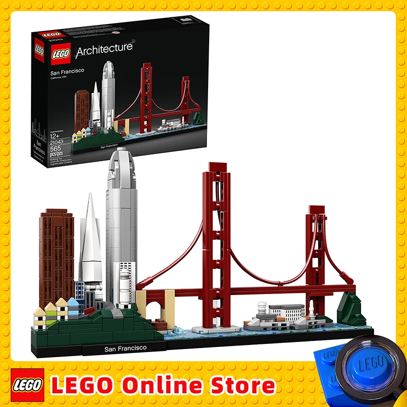 Lego & architecture skyline coleção edifício kit 21043, modelo alcatraz ...