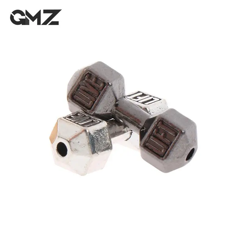 2Pcs Mini Dumbbells 1/12 Dollhouse Miniature Barbell Dumbbells Fitness ...