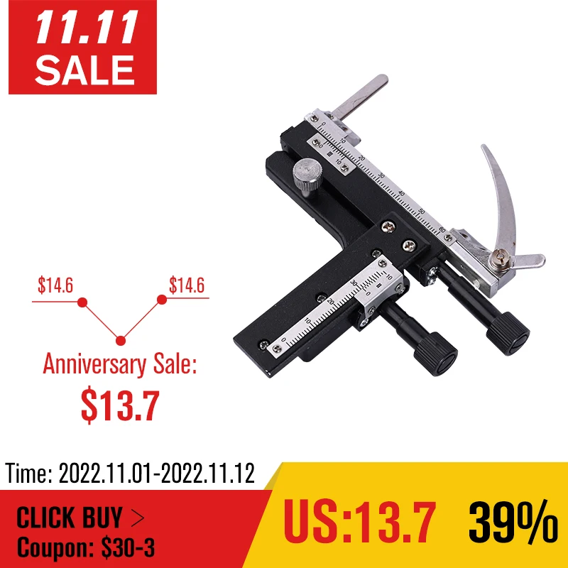 OSEELANG Microscopic vernier caliper Graduated Microscope Mechanical ...