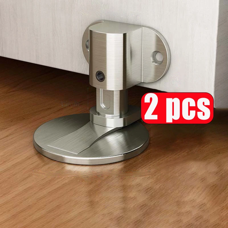 Adjustable Stainless Steel Door Stop Punch-free Strong Magnetic Anti ...