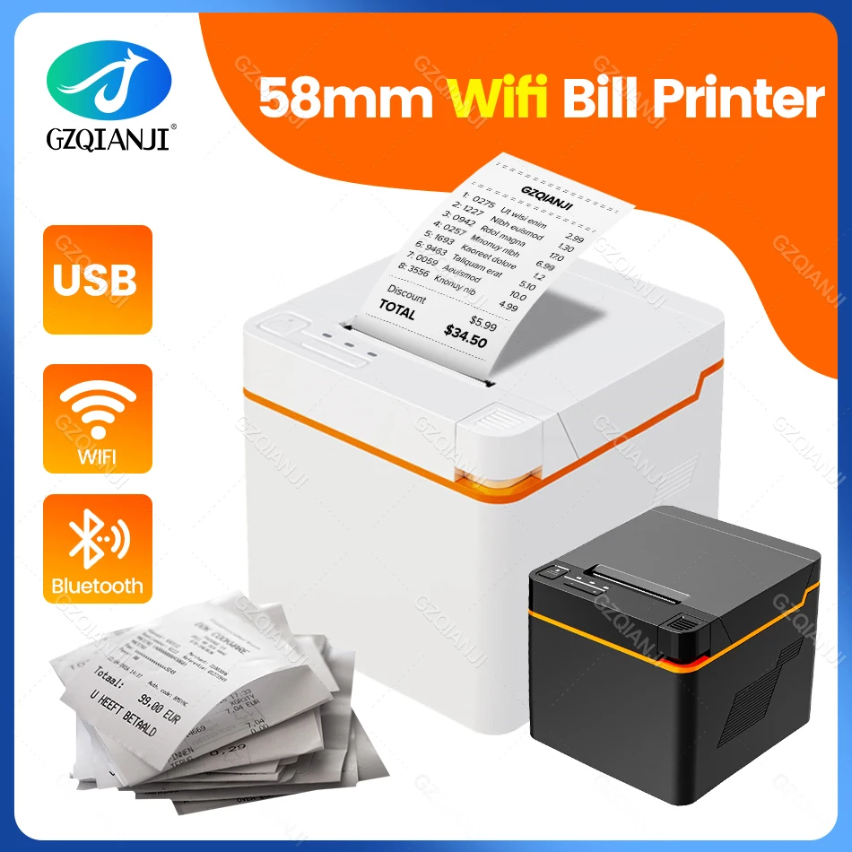 Mini-2inch-Thermal-Printer-Desktop-Bill-Ticket-Printers-USB-Bluetooth ...