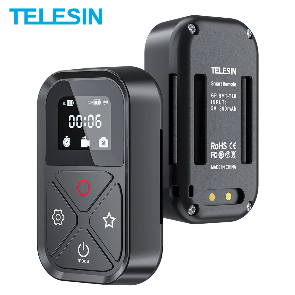 TELESIN T10 80M Wifi Bluetooth Remote Control With Screen Display Set ...