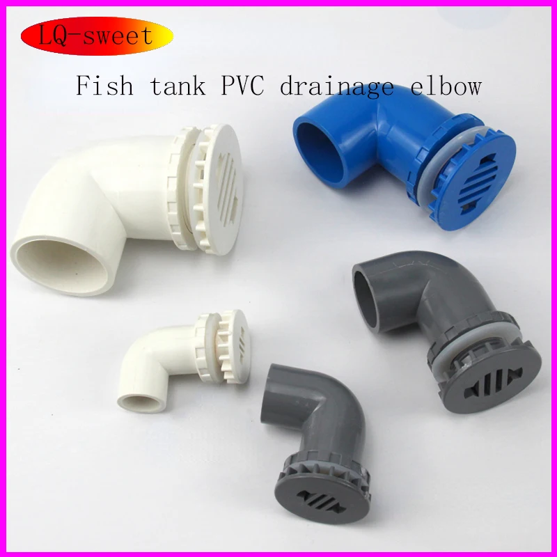 Fish-Tank-Drain-Elbow-Water-Tank-PVC-Drain-Pipe-Component-Group-Tank ...