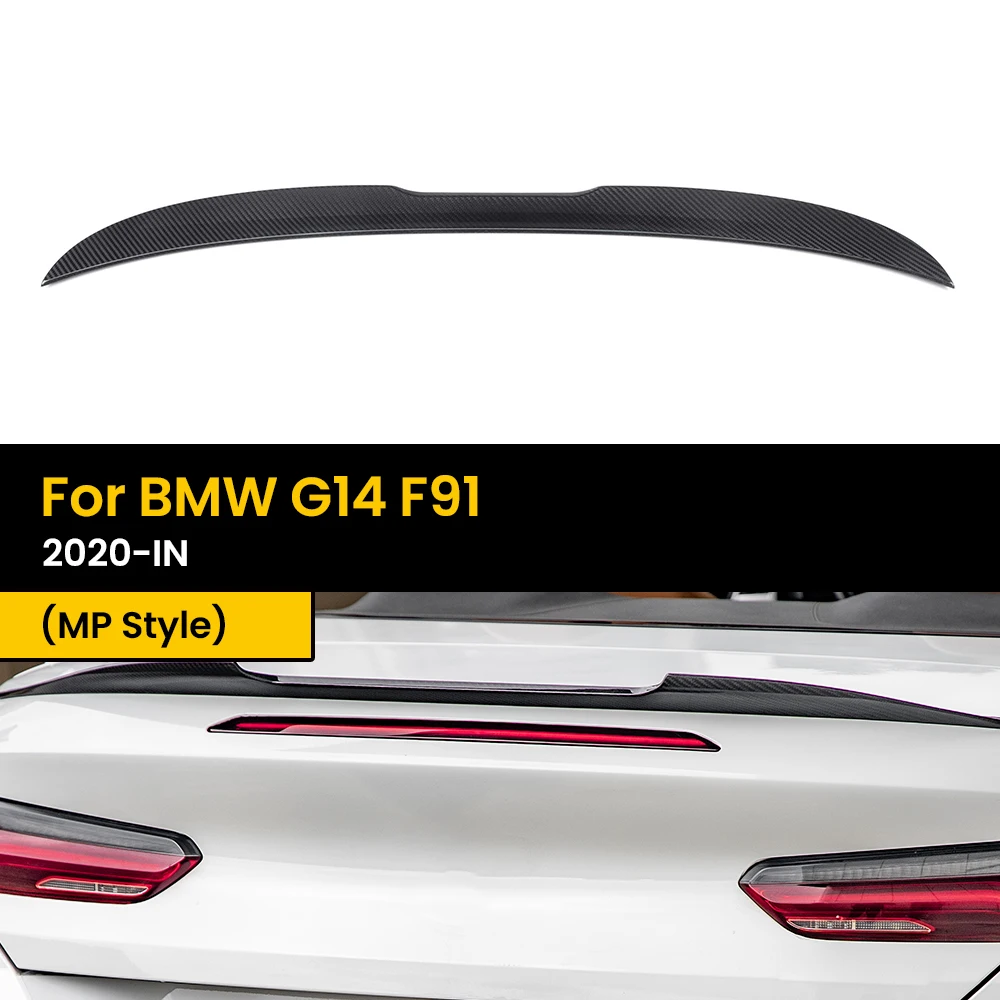 Automotive Real Dry Carbon Rear Lid Spoiler Boot Wing for BMW G14 F91 ...