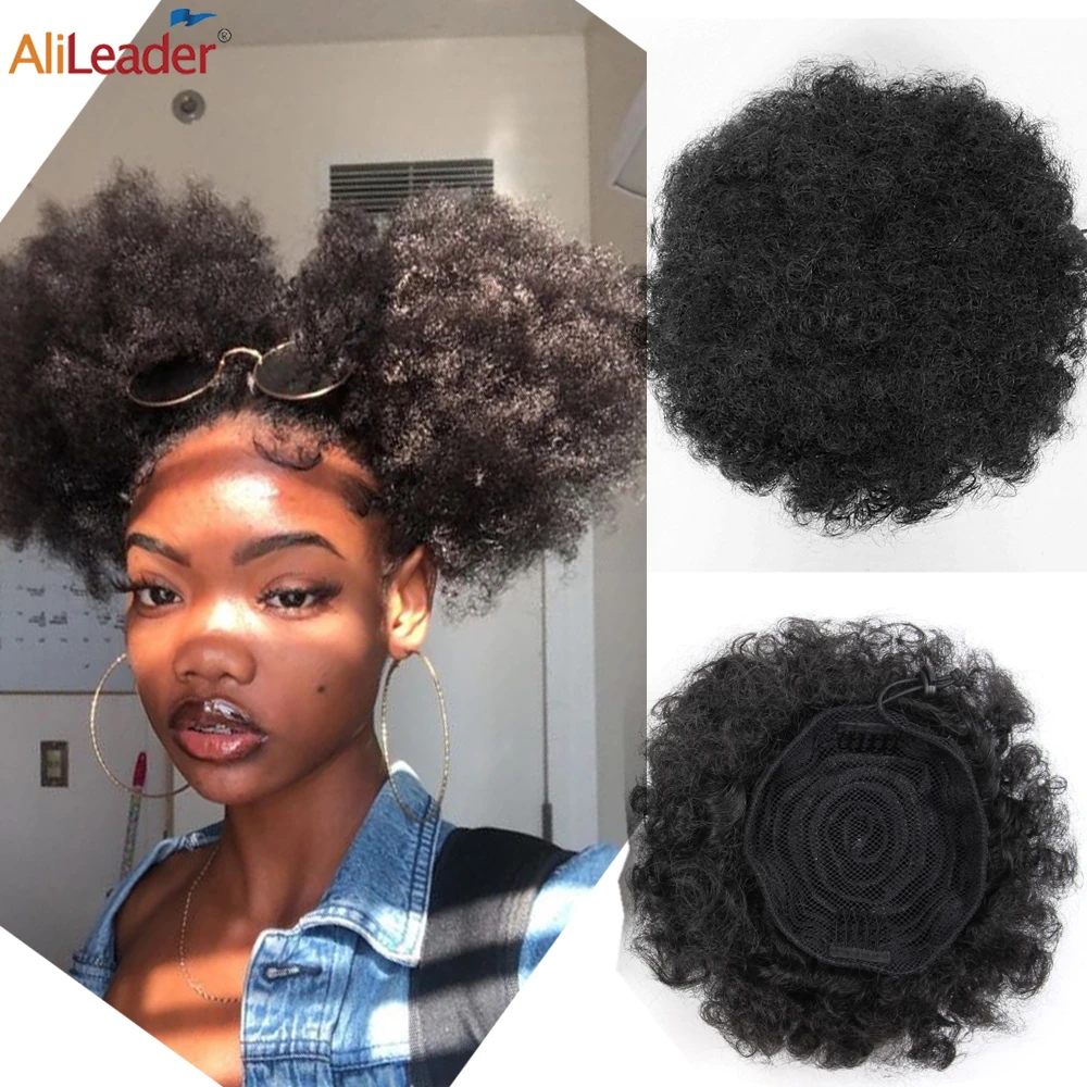 Cheap Updo Hair Buns Afro Puff Ponytail Hair Chignon Fashion African ...