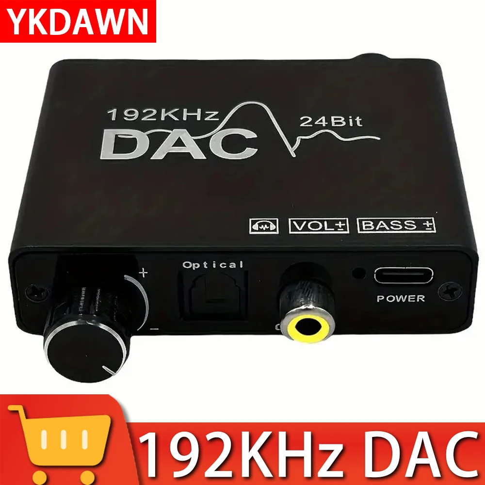 YKDAWN-Digital-to-Analog-Converter-192kHz-DAC-Volume-Control-Digital ...