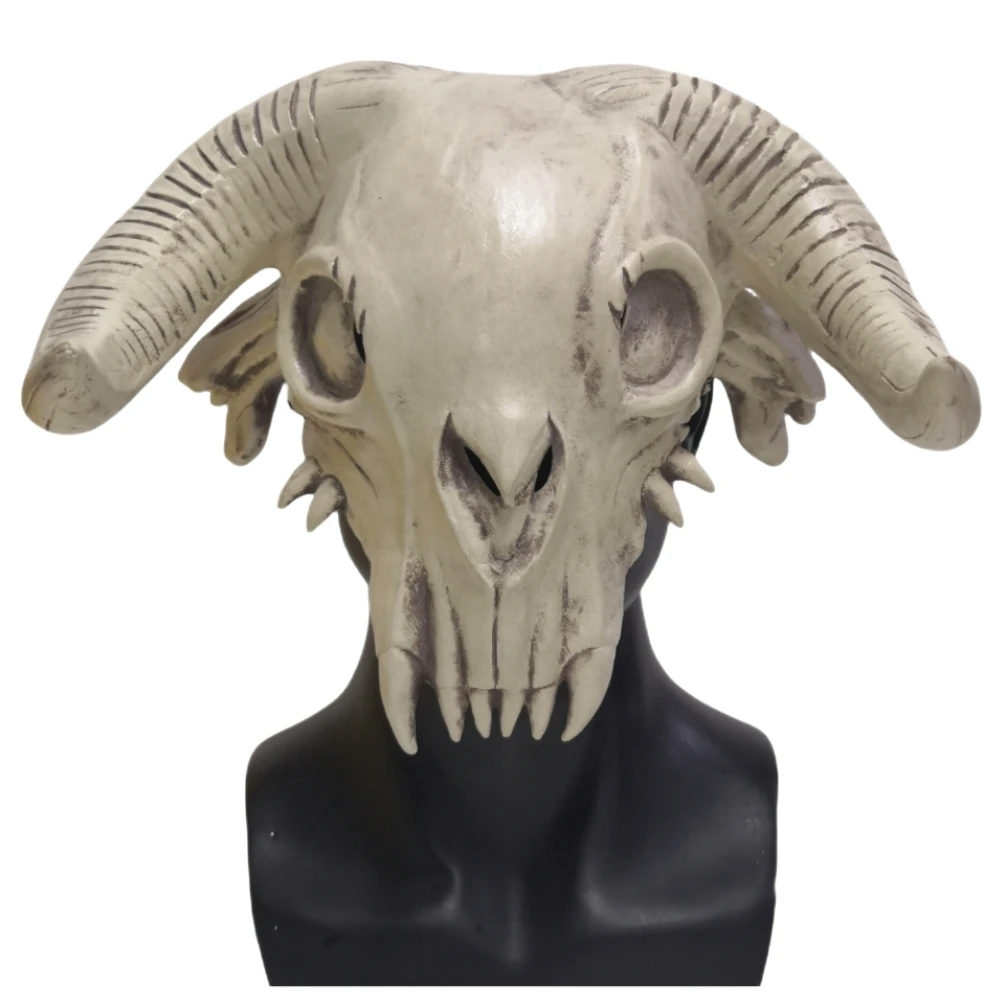 Demon Horns Buy FVVMEED 3 Pieces Halloween Animal Skull Mask Half Face ...