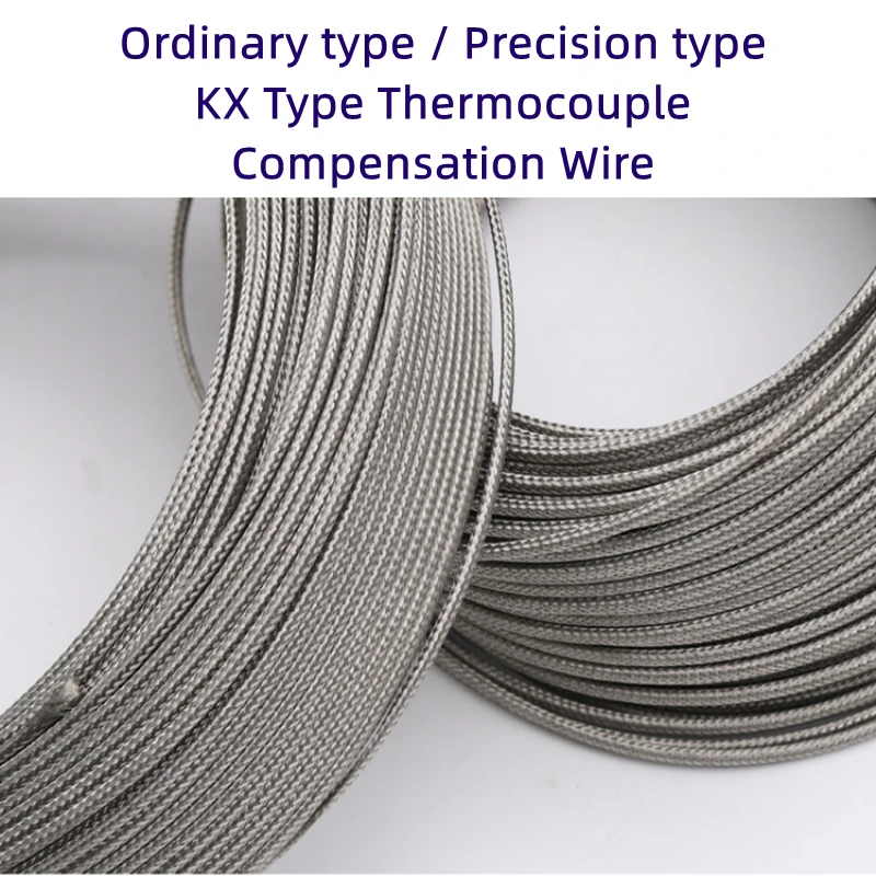 1/2/3m Kx Type Stainless Steel Shielded Thermocouple Wire Glass Fiber Braided K Type ...