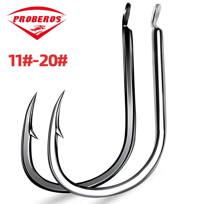 PRO BEROS 30pcs Size11-20# Carp Eyed Fishing Hook Japan Fishhooks ...