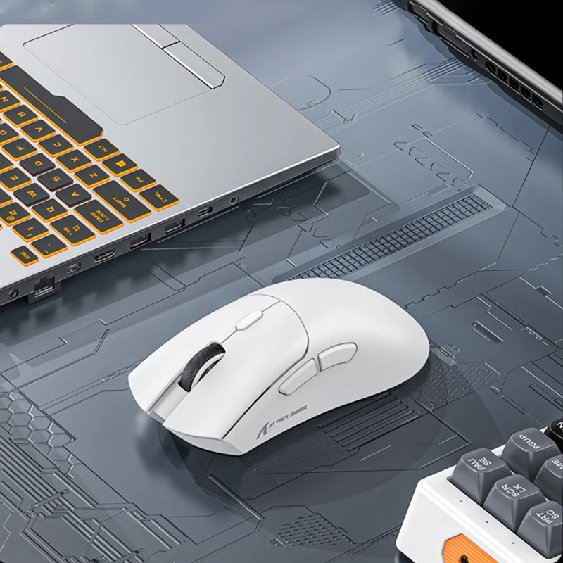 Attack-shark-r1-mouse-sem-fio-modo-3-bluetooth-2-4g-com-fio-leve ...