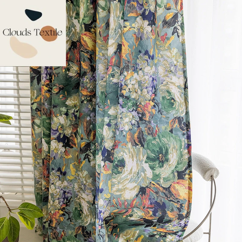 American Style Curtains Living Room | Tulle Curtains Living Room ...