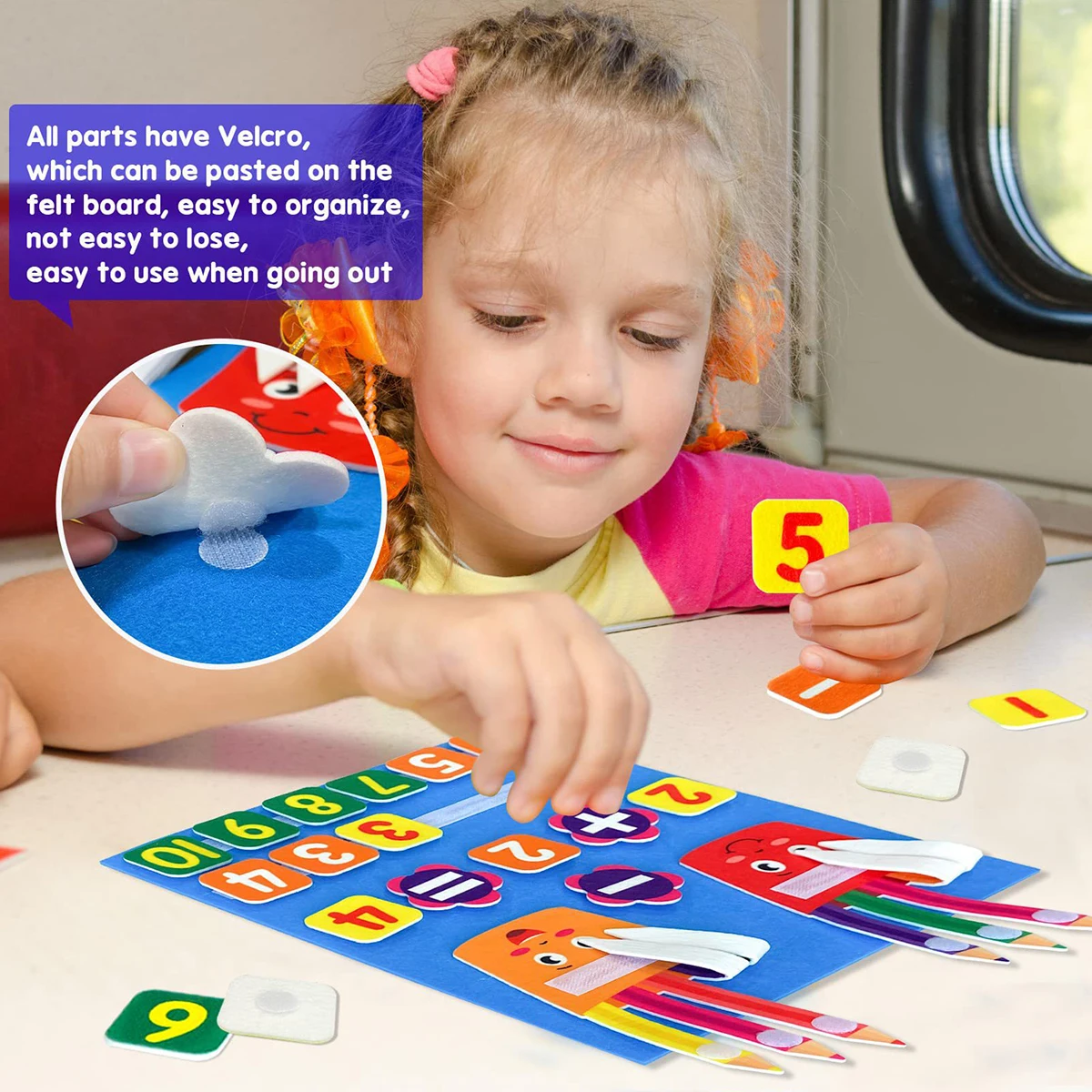 1Set-Felt-Learning-Board-Children-Educational-DIY-Toy-Addition ...