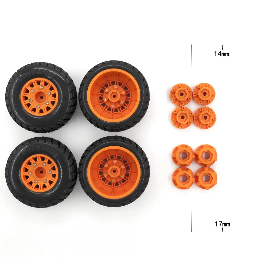 Desert Racing Short Course Tires Rubber Tyre Wheel Rims With 12 14 17mm ...