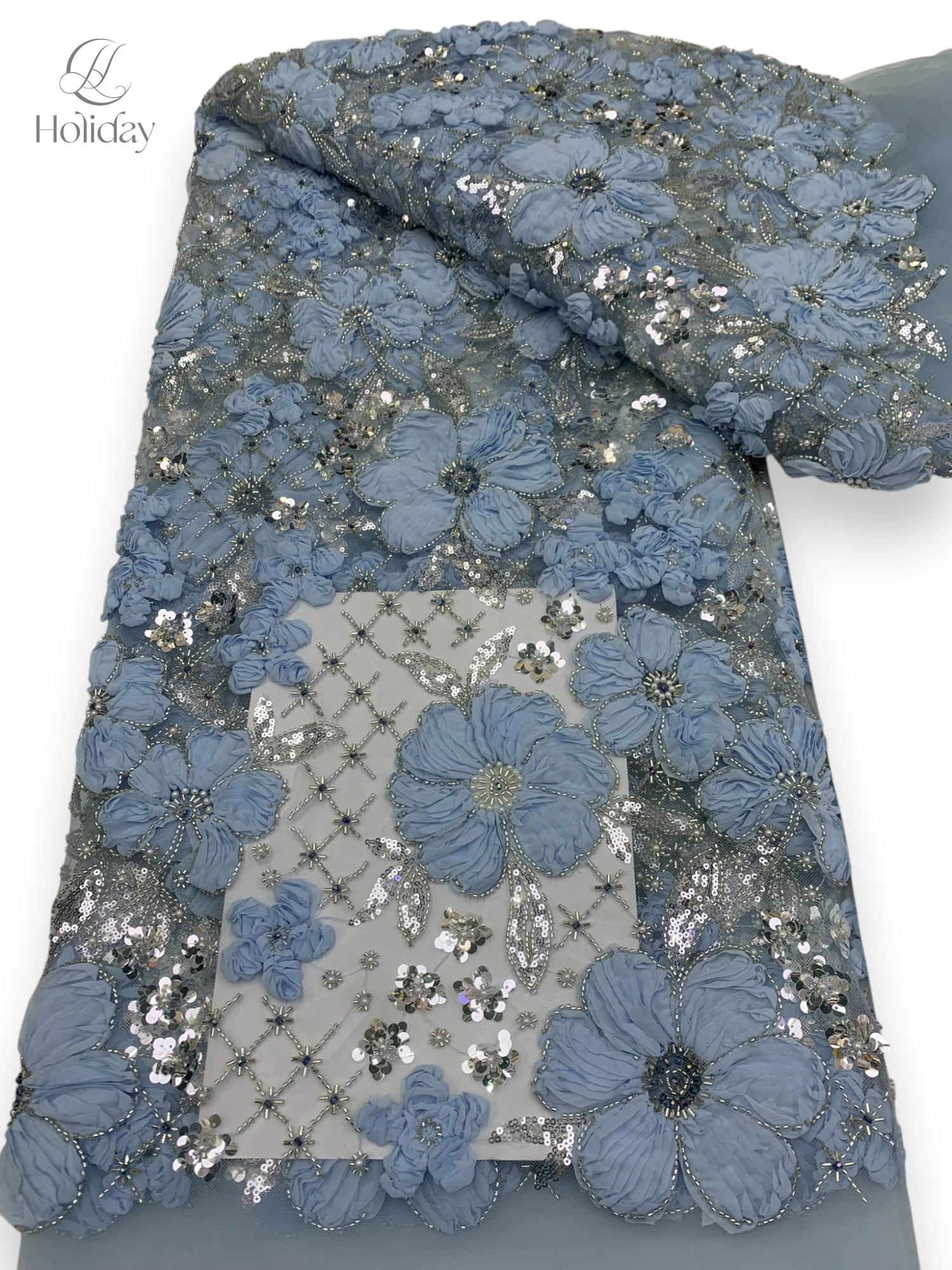 2025 New Chiffon sequin fabric French Mesh Lace Fabrics Nigerian Mesh ...