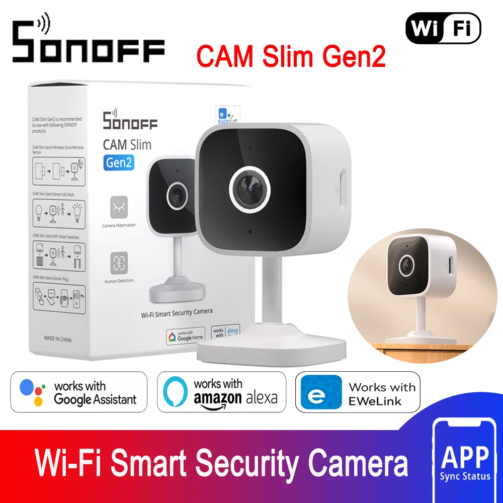 SONOFF-CAM-Slim-Gen2-1080P-HD-WiFi-Smart-Security-Camera-Two-Way-Audio ...