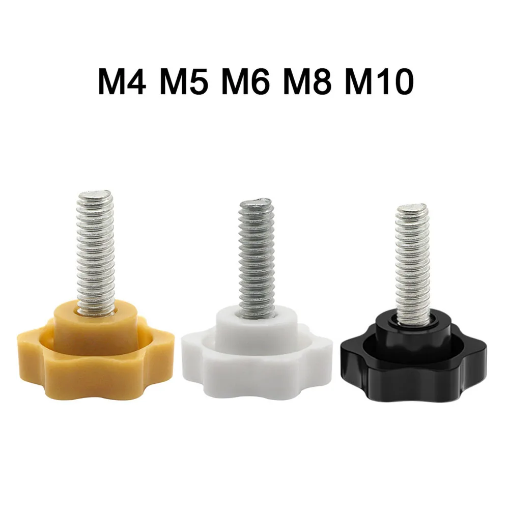2pcs-Star-Shape-Thread-Clamping-Handle-Bolt-M4-M5-M6-M8-M10-Six-Lobe ...