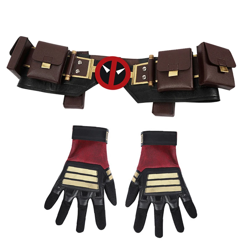 Cintur-n-de-Deadpool-de-lujo-para-disfraz-guantes-de-mano-bolsos-de ...