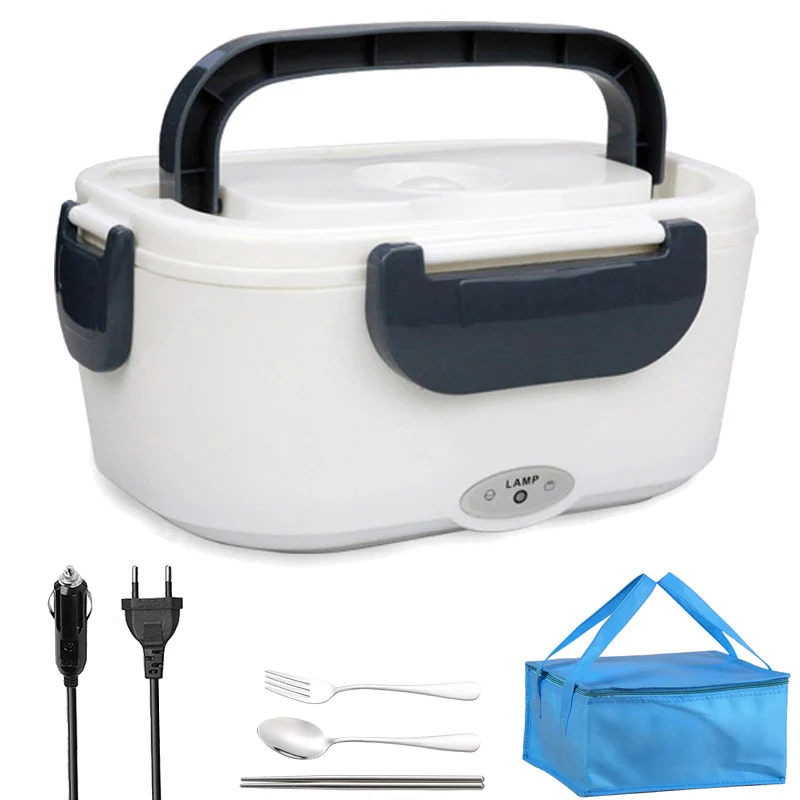 Plastic Electric Heated Lunch Box 12V 24V Car Truck Travel Outdoor Meal ...