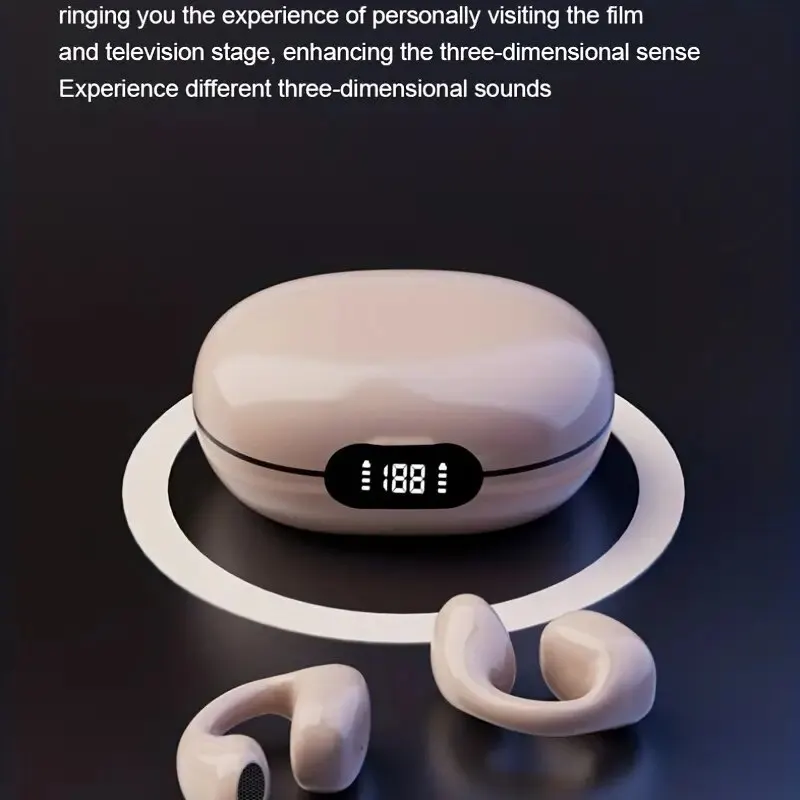 Wireless-Ear-Clip-Non-In-Ear-Digital-Display-Bluetooth-Headset-Gaming ...