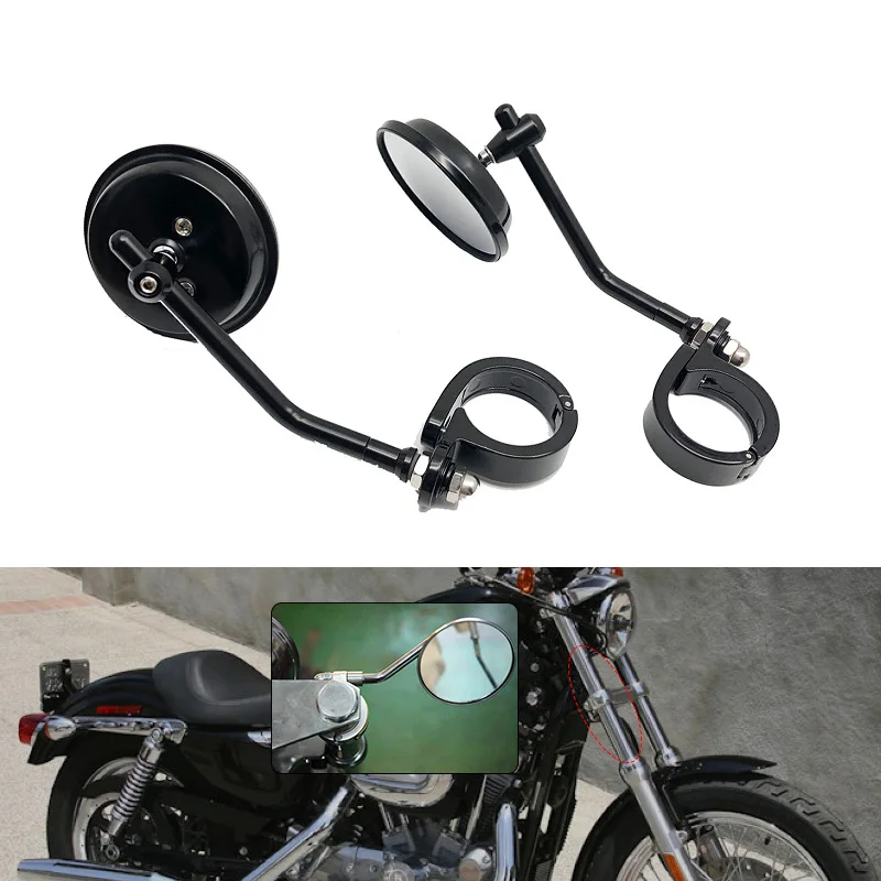 Harley Davidson Sportster Mirrors Motorcycle 8MM Rear View Mirrors For