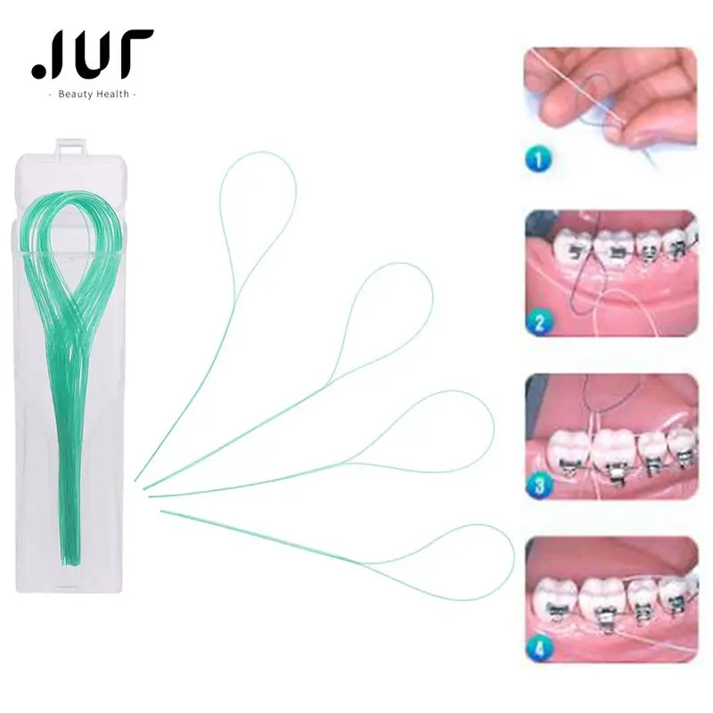 50pcs-lot-Dental-Floss-Threaders-Tooth-Floss-Holder-Between-Orthodontic ...