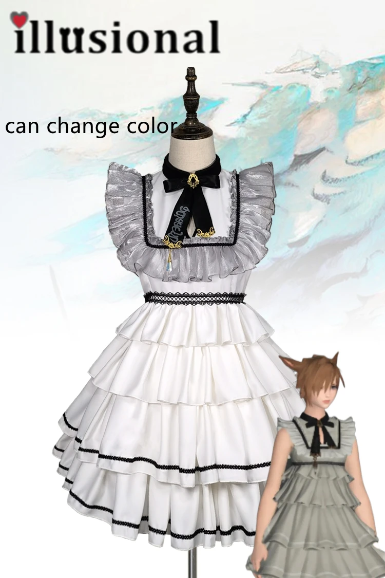Illusional Final Fantasy Xiv Ff14 Quaintrelle's Ruffled Dress Cosplay ...