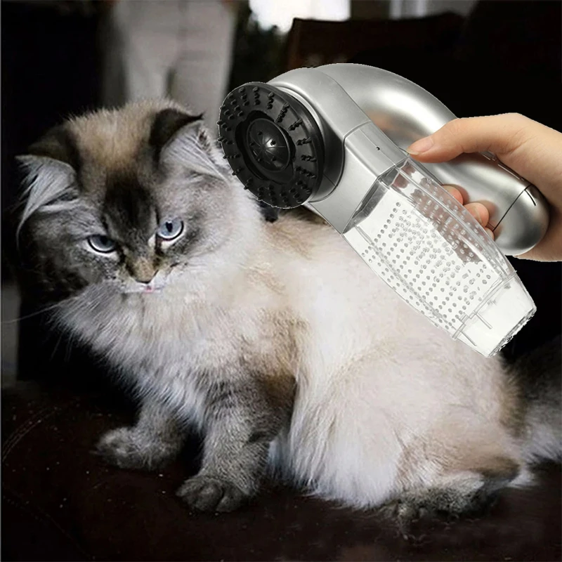 Pet-cabelo-removedor-gato-e-c-o-grooming-escova-pente-el-trico ...