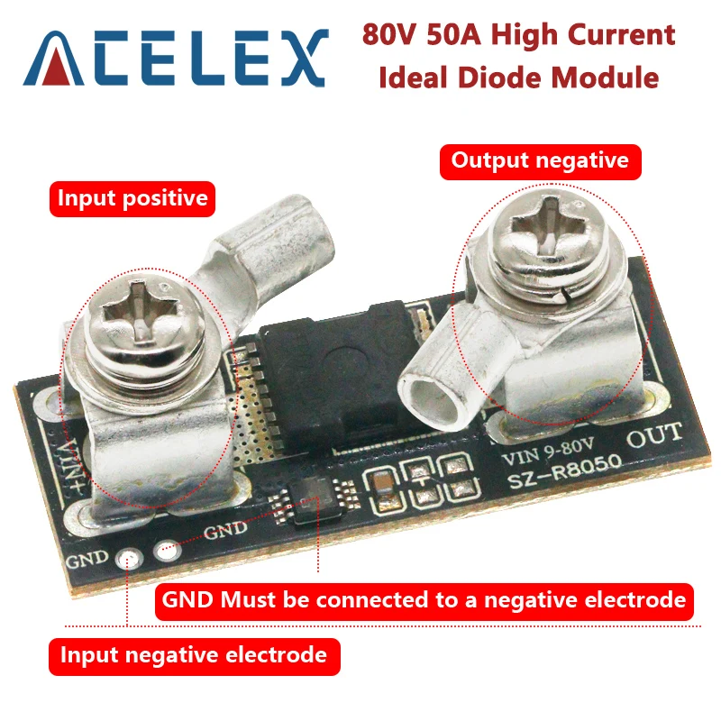 80V-50A-High-Current-Ideal-Diode-Module-Solar-Controller-Anti-reverse ...