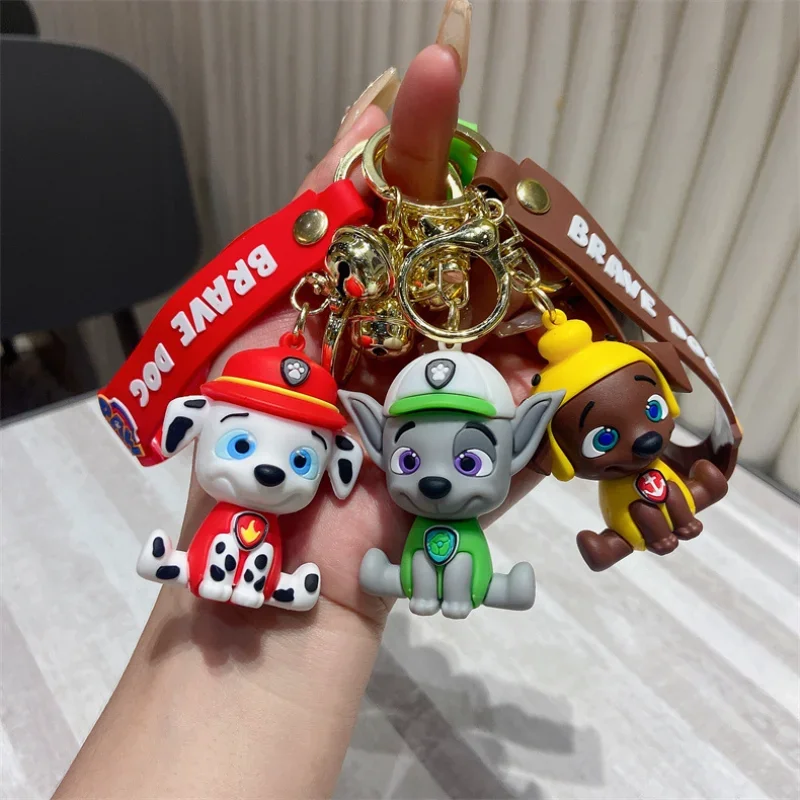 Paw-Patrol-Keychain-Cute-Anime-Figures-Chase-Skye-PVC-Silicone-Doll-Key ...