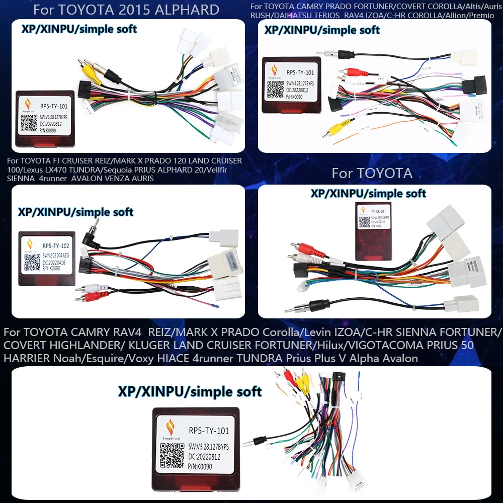 Жгут проводов для TOYOTA XP CANBUS AVALON ALFA COROLLA CAMRY RAV4 PRADO Land cruiser VIOS ...
