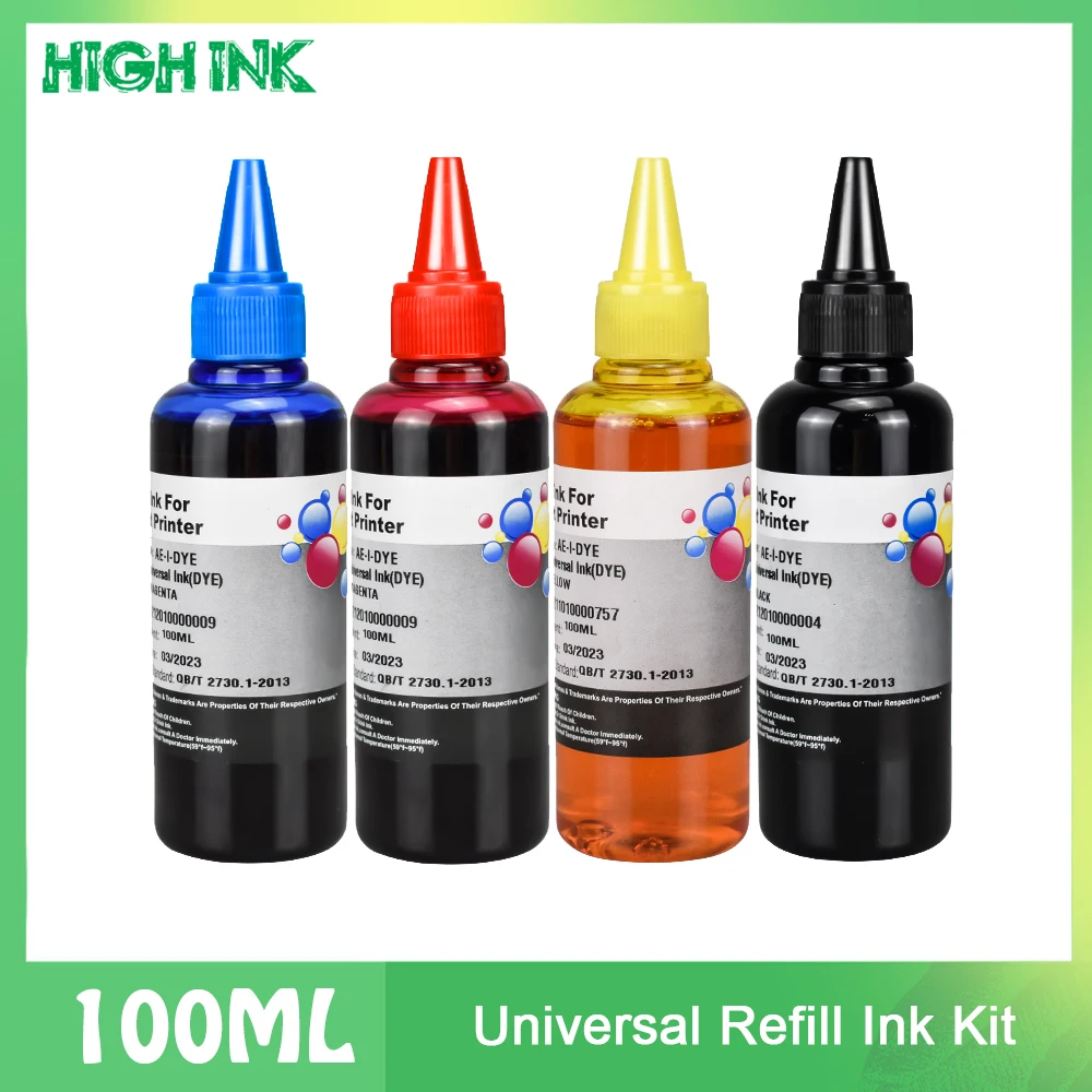400ml-Printer-Ink-Bottle-Dye-Ink-Refill-Kit-For-HP-for-Canon-For ...