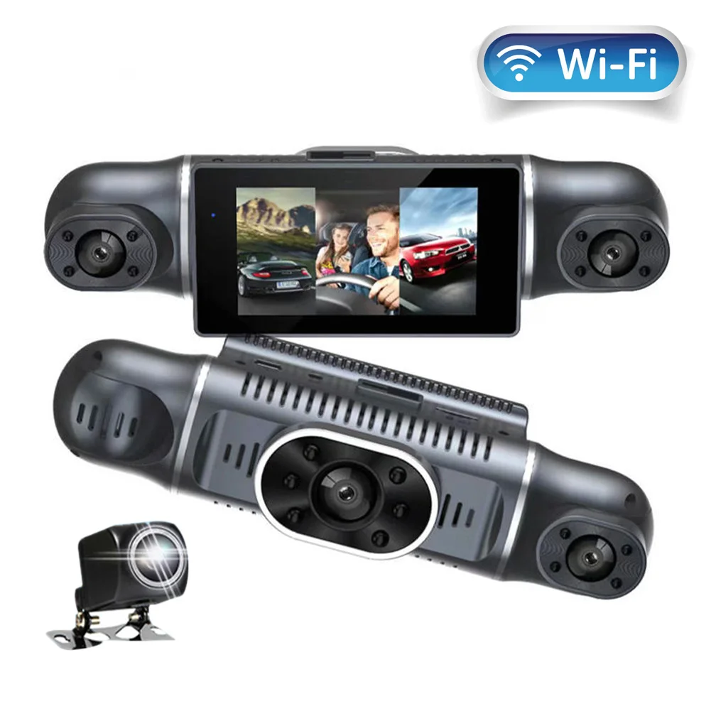 4-Channel-Car-DVR-HD-1080P-4-Lens-Inside-Vehicle-Dash-Cam-Four-Way ...