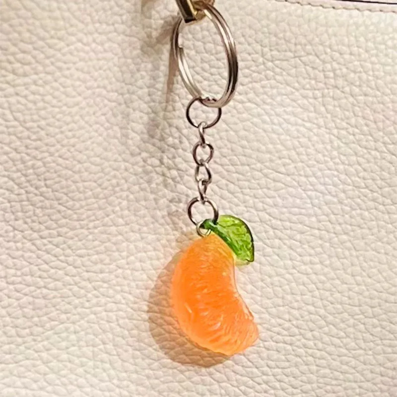 Tangerine-KeyChain-Food-Fruit-Refreshing-Orange-Piece-Realistic-Key ...