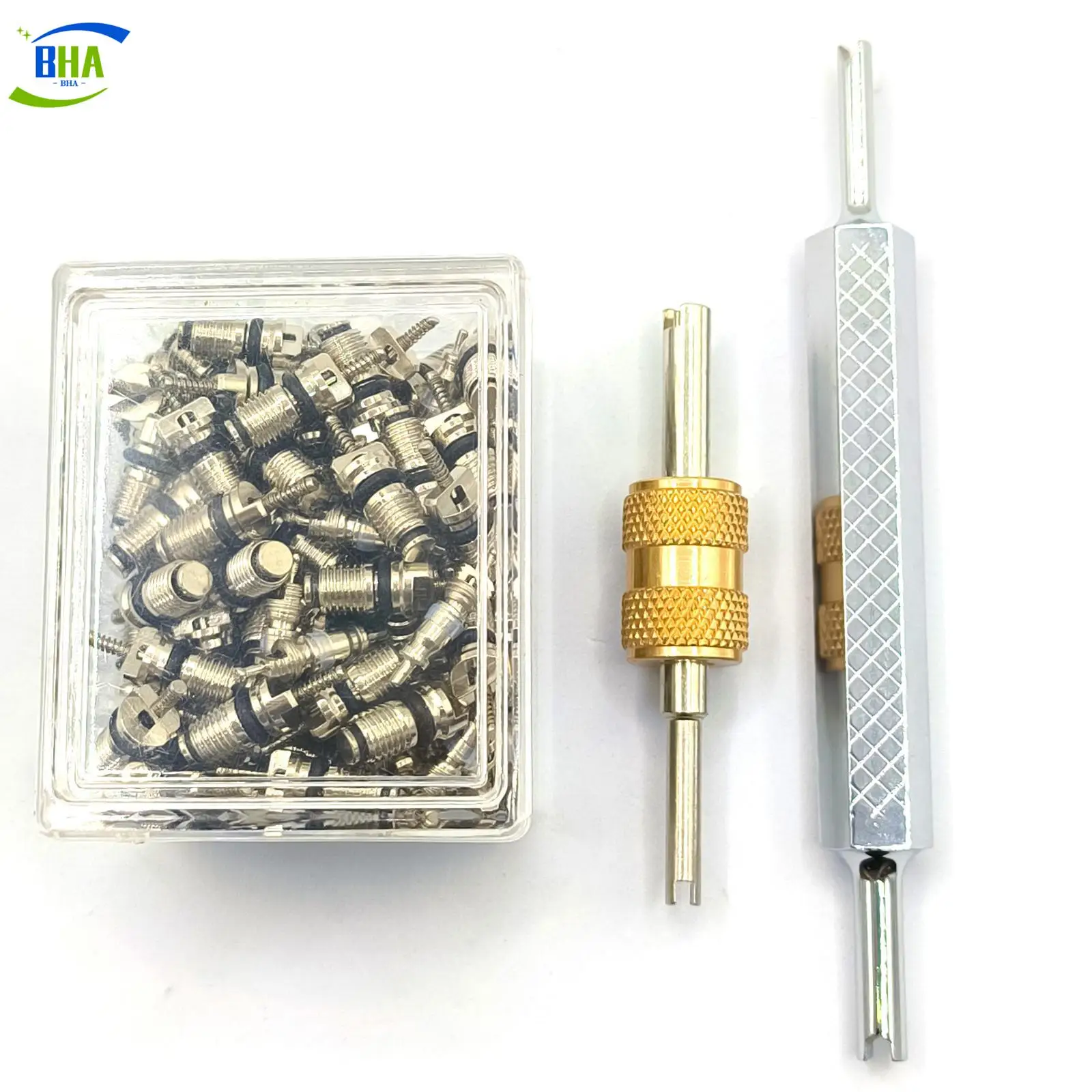 122/61Pcs Car Air Conditioner Valve Cores Assortment A/C AC Valve Core ...