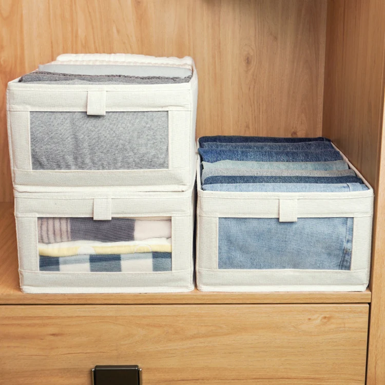 Cotton-and-Linen-Visual-Window-Cotton-Linen-Storage-Box-Wardrobe-Pants ...